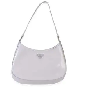 Prada Cleo Spazzolato Leather Hobo Bag - Gray