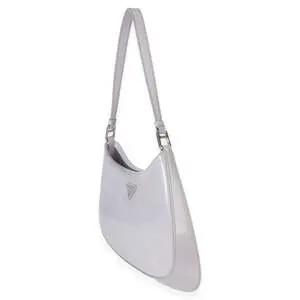 Prada Cleo Spazzolato Leather Hobo Bag - Gray