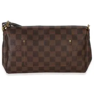 LOUIS VUITTON Damier Ebene Canvas Favorite Mm Shoulder Bag - Brown
