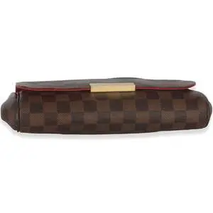 LOUIS VUITTON Damier Ebene Canvas Favorite Mm Shoulder Bag - Brown