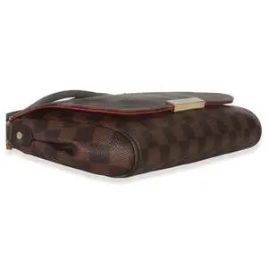 LOUIS VUITTON Damier Ebene Canvas Favorite Mm Shoulder Bag - Brown