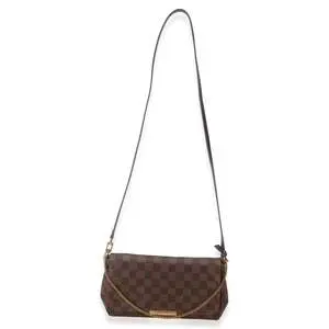 LOUIS VUITTON Damier Ebene Canvas Favorite Mm Shoulder Bag - Brown