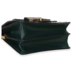 LOUIS VUITTON Green Quilted Denim Printed Monogram Dauphine Bag - Neutral
