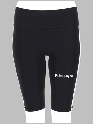 Palm Angels Biker Shorts With Logo