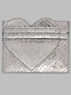 VIVIENNE WESTWOOD Portacarte "heart - Grey