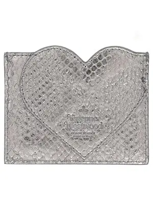 VIVIENNE WESTWOOD Portacarte "heart - Grey