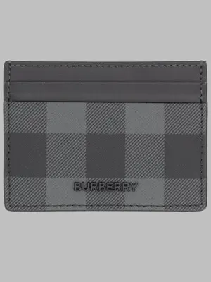 Burberry Check" Card Holder