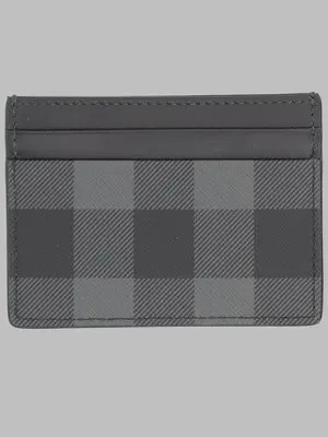 Burberry Check" Card Holder