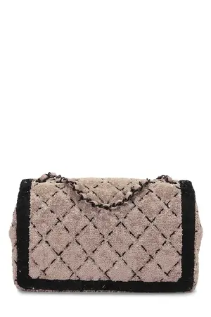 Chanel Sequin Half Flap Medium Bag