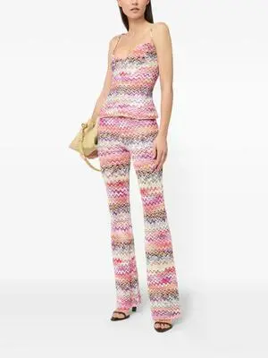 Missoni Zigzag Knit Flared Trousers