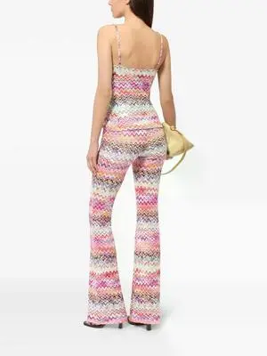 Missoni Zigzag Knit Flared Trousers