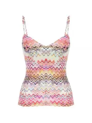 Missoni Zigzag Knit V-neck Top