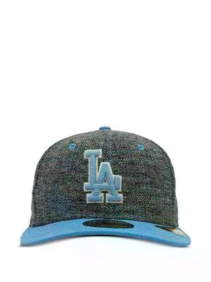 New Era 59fifty La Dodgers Tweed-effect Fitted Cap - Blue
