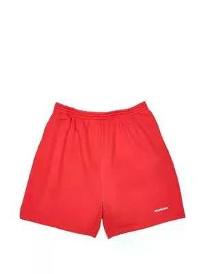 Balenciaga Embroidered Logo Shorts