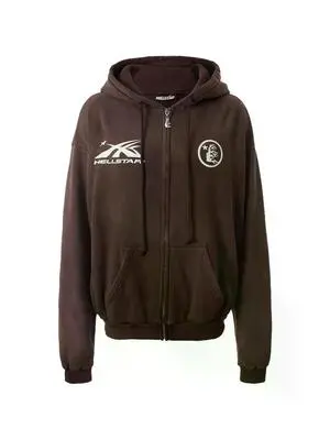 HELLSTAR Logo-print Zip-up Hoodie