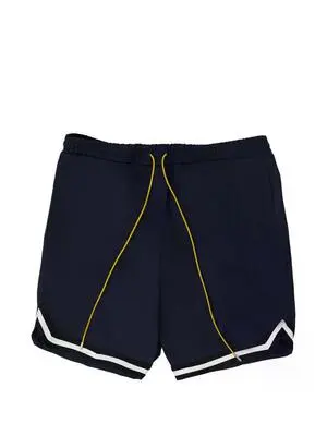 Rhude Striped-trim Mini Shorts - Blue