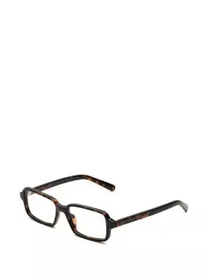 MAISON MARGIELA Tortoiseshell-effect Rectangle-frame Eyeglasses - Brown