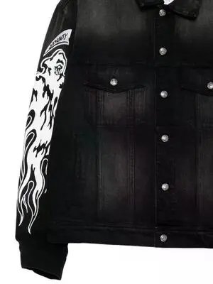 WARREN LOTAS Graphic Print Denim Jacket