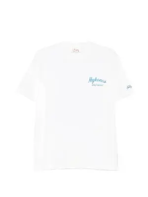 MC2 SAINT BARTH Portland Logo-print Short-sleeve T-shirt - White