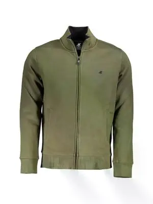 U.S. Grand Embroidered Logo Zip-up Sweatshirt - Green
