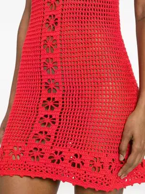 TERRY PUESTO Crochet-knit Mini Dress