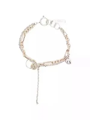 JUSTINE CLENQUET Rachel Layered-chain Bracelet - Silver