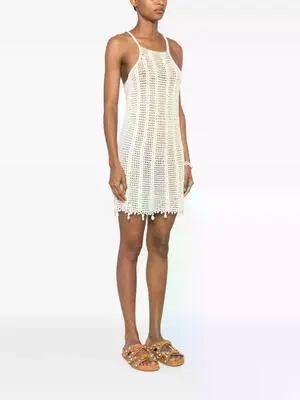 TERRY PUESTO Crochet Knit Mini Dress