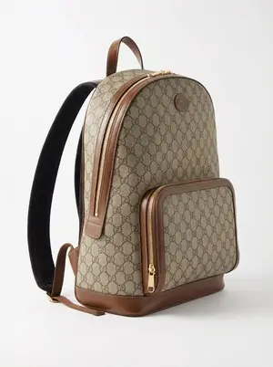 Gucci Gg Supreme Backpack - Nude