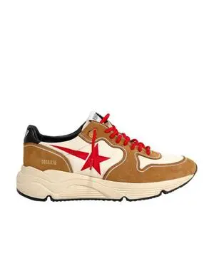 GOLDEN GOOSE Running Sole Suede Sneakers - Nude