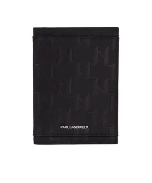 Karl Lagerfeld Monogram Card Holder - Black