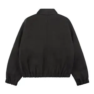 AMI Paris Logo Embroidered Zip-up Jacket
