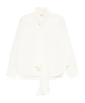 FORTE_FORTE Detachable Bow Shirt