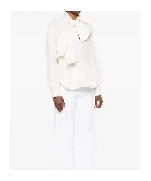 FORTE_FORTE Detachable Bow Shirt
