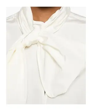 FORTE_FORTE Detachable Bow Shirt