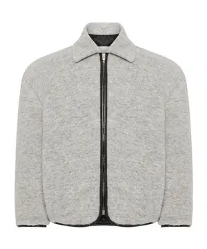 J.W.ANDERSON Zip-front Fleece Jacket With Embossed Logo