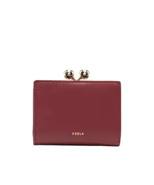 Furla Dots Small Compact Wallet - Red