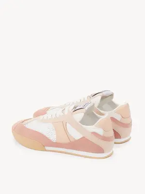 Chloé Kick Lace-up Round Toe Low-top Sneakers - Rosy