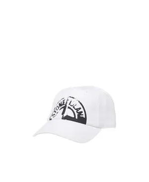 Stone Island Logo Baseball Cap - White