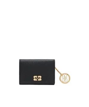 GANNI Flap Card Holder - Black