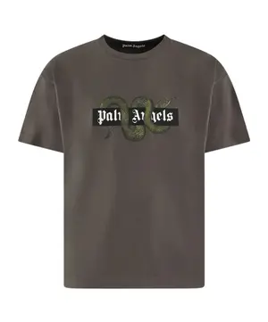 Palm Angels Logo Printed Crewneck T-shirt