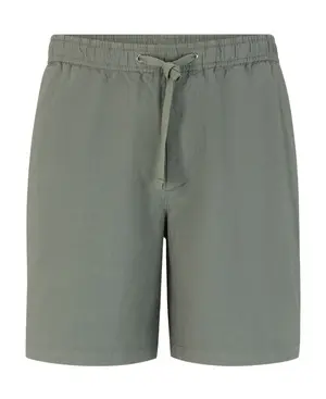 Hugo Boss Logo Patch Cotton Drawstring Shorts