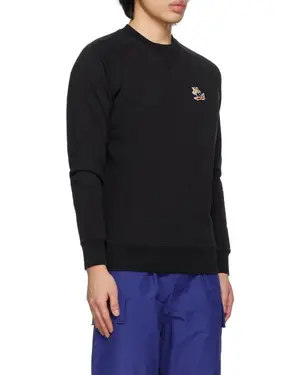 Maison Kitsuné Logo Patch Crewneck Sweatshirt