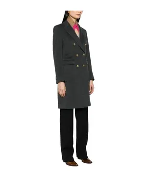 Tagliatore Double-breasted Coat - Black