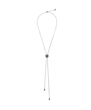 LEMAIRE Cat Eye Rattle Bolo Tie Necklace - Gray