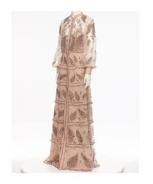 Valentino Garavani Embellished Long-sleeved Dress
