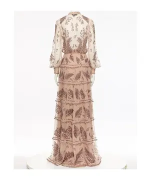 Valentino Garavani Embellished Long-sleeved Dress