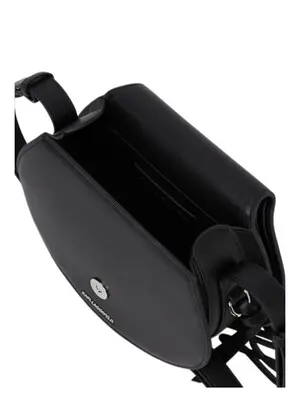 Karl Lagerfeld Saddle Bag With Logo And Shoulder Strap