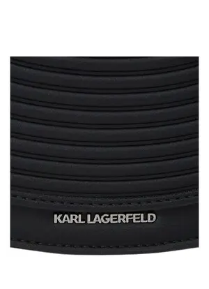 Karl Lagerfeld Saddle Bag With Logo And Shoulder Strap