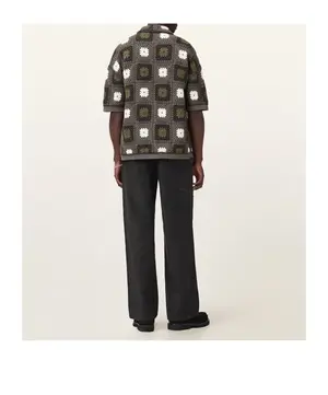 ALLSAINTS Logo Patch Straight-leg Pants