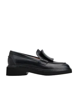 ROGER VIVIER Viv Rangers Loafers With Metal Buckle - Black